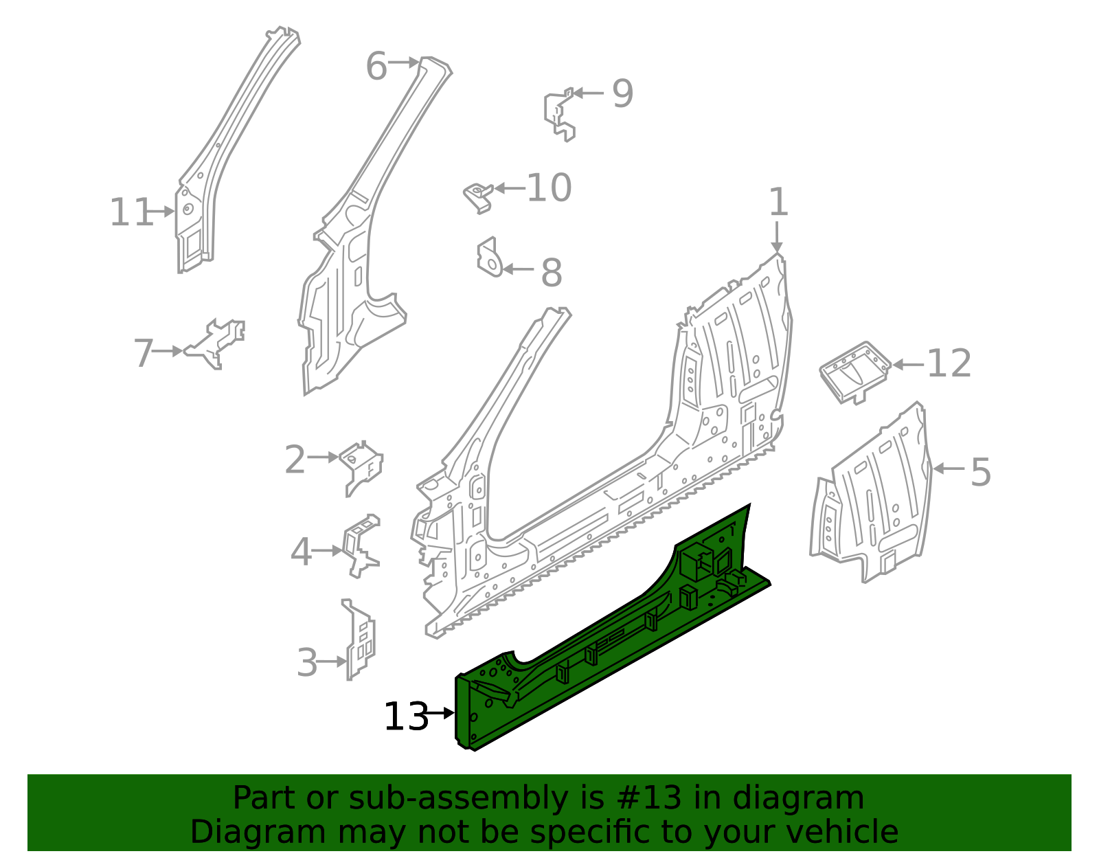 41-00-7-480-951 - 2019-2024 BMW - Rocker Reinforced | BMWPartsHub