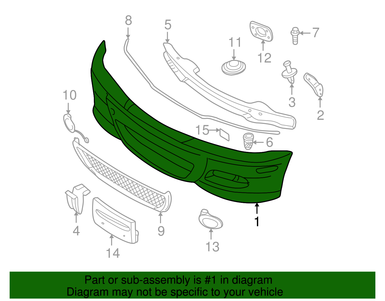 51117894990 - 2002-2006 BMW M3 Bumper Cover (51-11-7-894-990) | BMW of ...