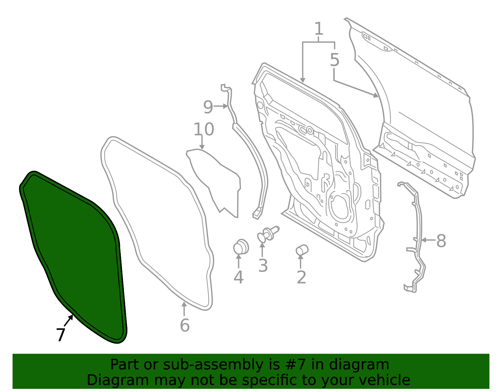 Weatherstrip Assembly Door Openin FA1Z-58253A10-A | OEM Parts Online