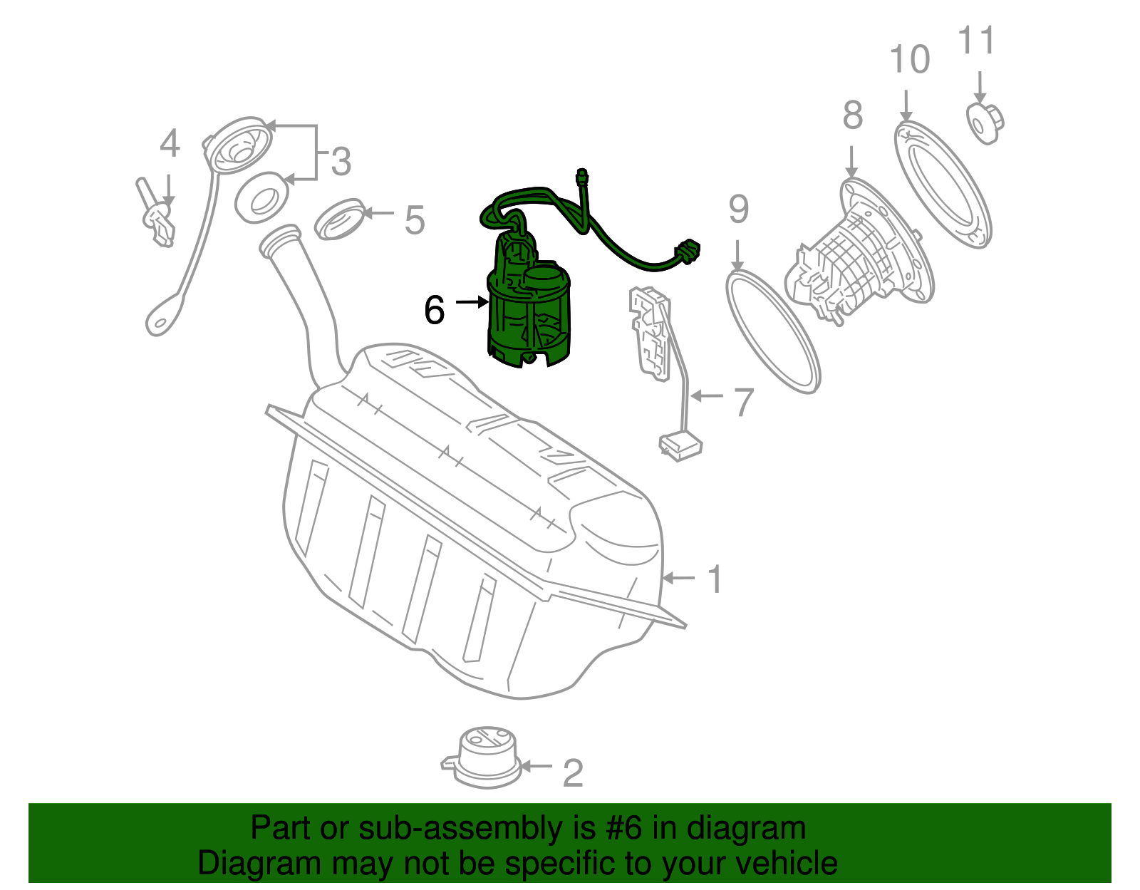 211-470-21-94 - Fuel Pump 2005-2010 Mercedes-Benz SLK 55 AMG ...