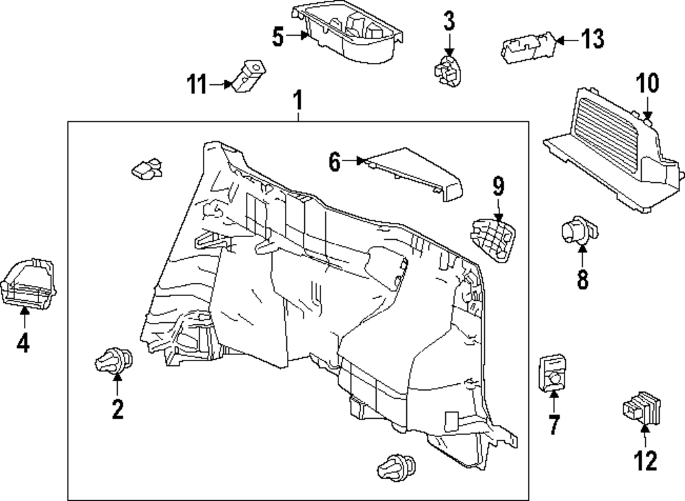 74251-0E040-E0 - Armrest 2024-2025 Toyota Grand Highlander | Toyota San ...