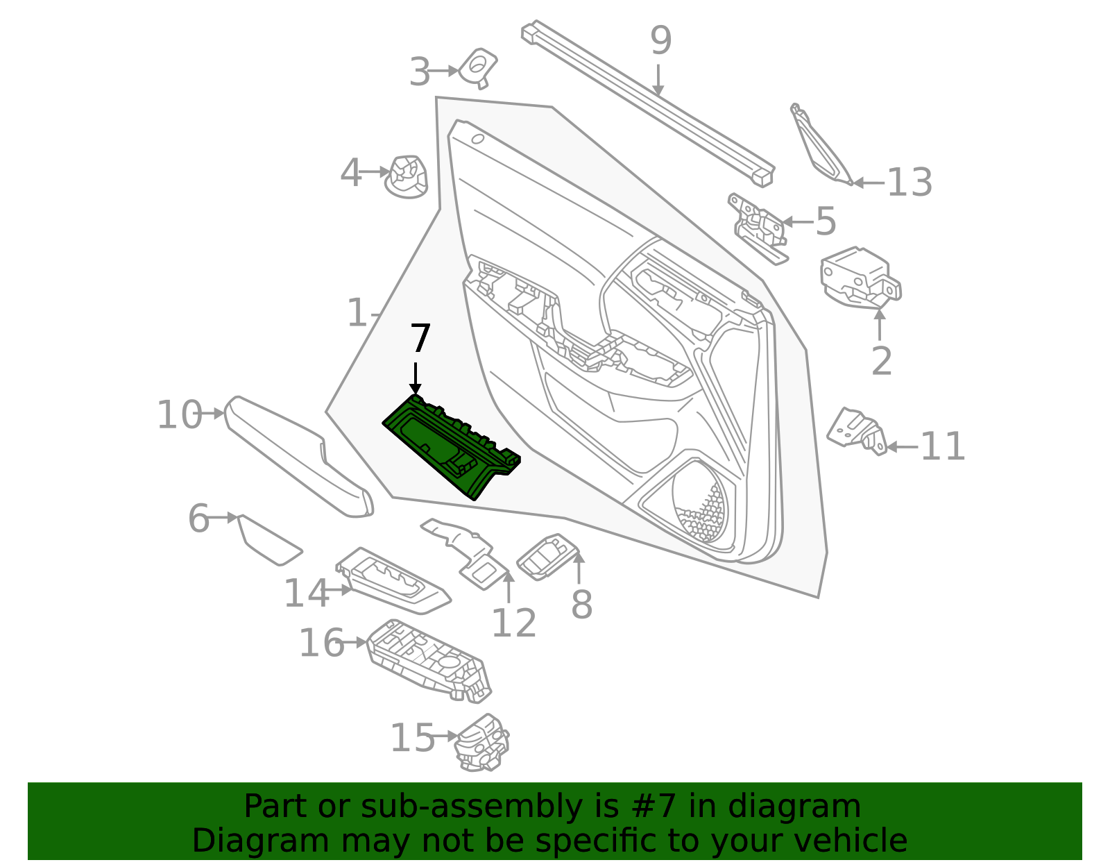 2022-2024 Mitsubishi Handle Bezel 809C1W000P | OEM Parts Online