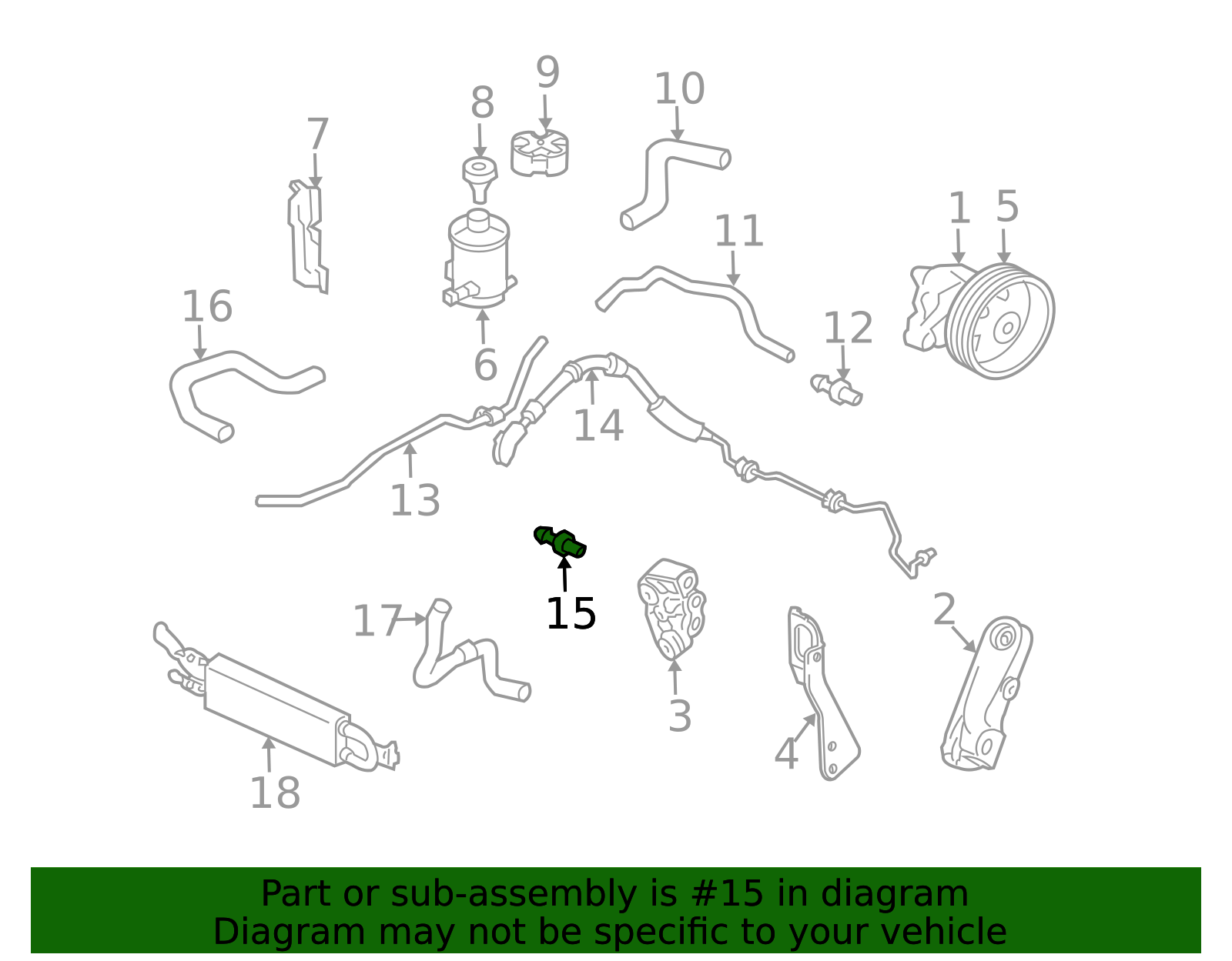 OEM 1996-2015 Honda Pressure Switch 56490-P0H-013 | Honda Automotive Parts