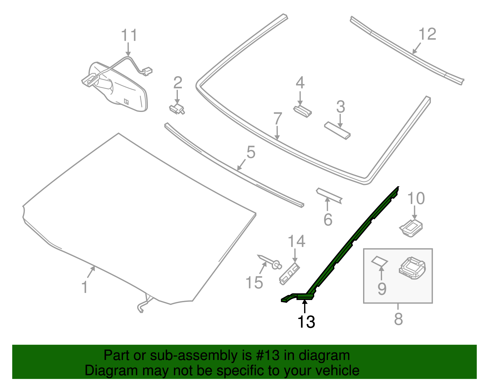 2013-2020 Lexus Windshield Molding 75551-30510 | OEM Parts Online