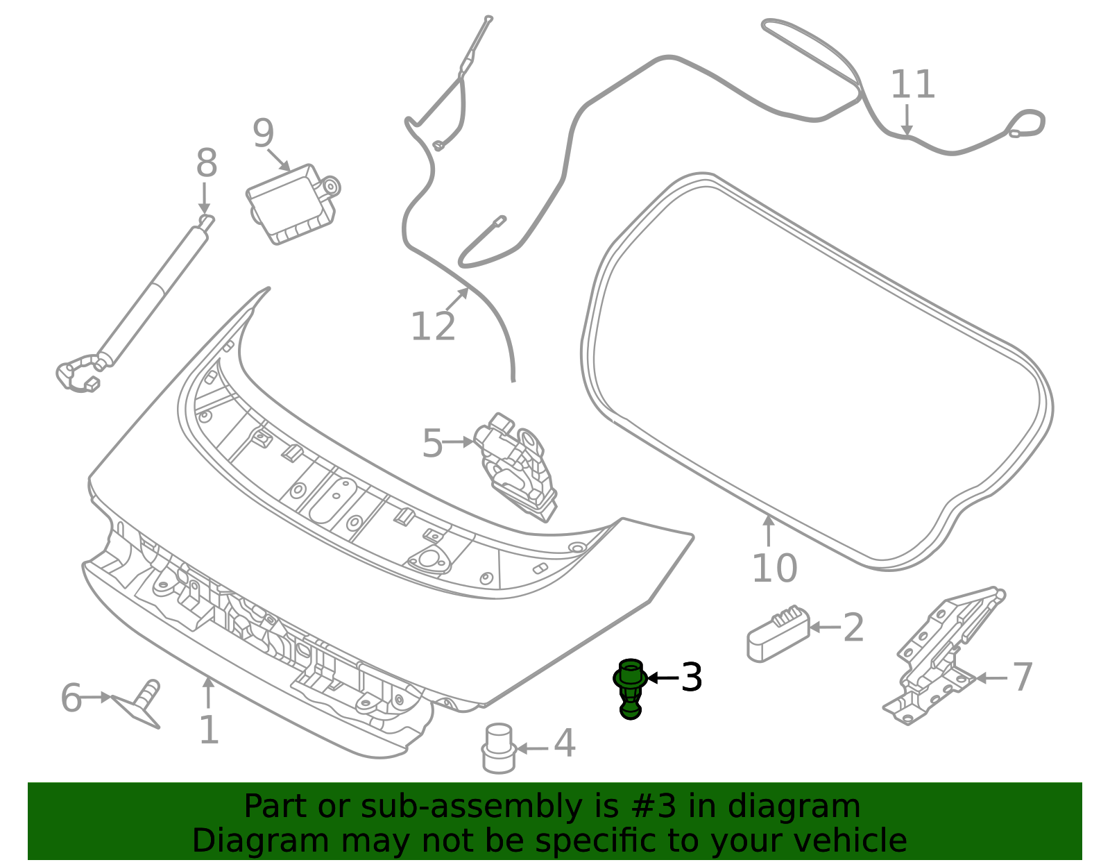 Hyundai - 81738-KL000 - Overslam Bumper - 2023-2025 Hyundai Ioniq 6 ...