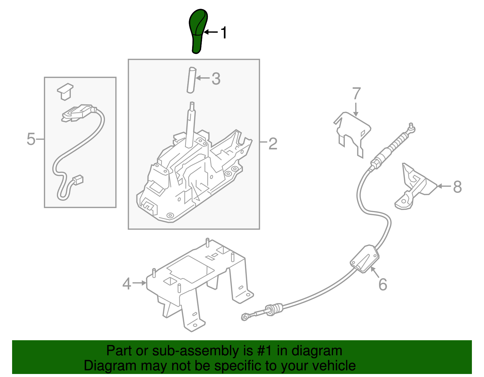 2016-2023 Nissan Maxima Shift Knob 34910-4RA0A | Scott Evans Nissan Parts