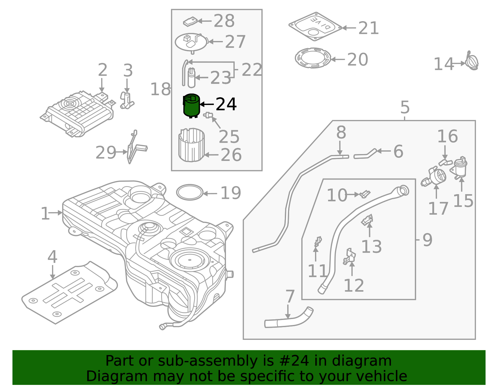 2022-2025 Hyundai Tucson Fuel Filter 31115-N9500 | OEM Parts Online
