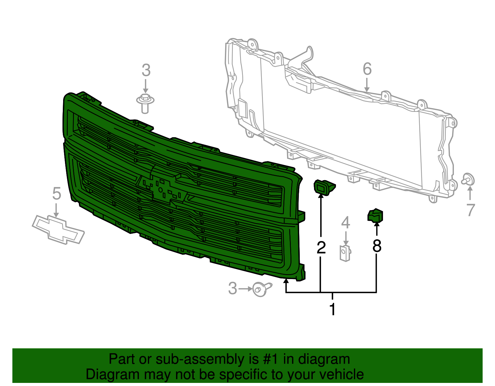 2014-2015 Chevrolet Silverado 1500 OEM NEW 2014-2015 Sierra Silverado ...
