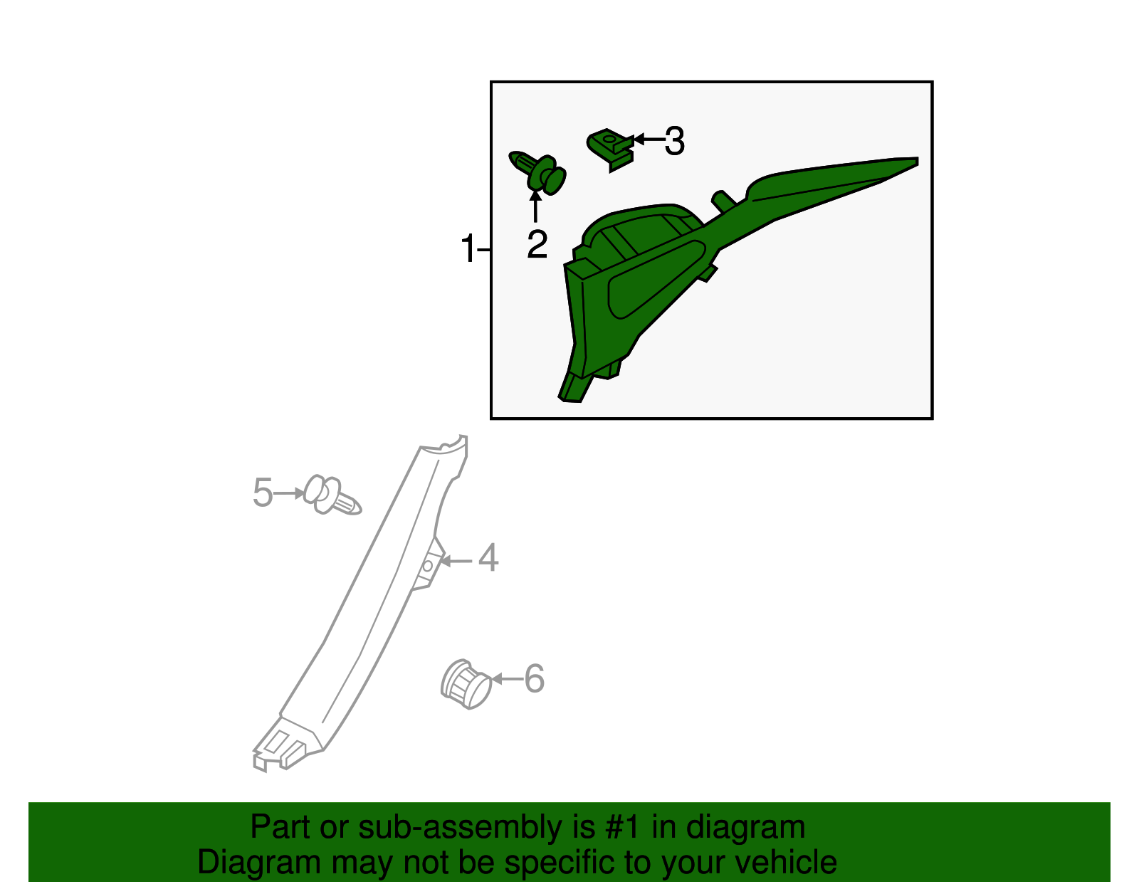 769351MB0A (769351mb0a) - 2011-2019 Infiniti Upper Quarter Trim ...