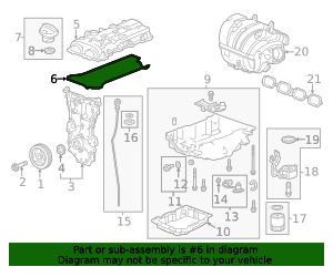 2015-2022 GM Camshaft Cover Gasket Kit with Seals and Gaskets 25203703 ...