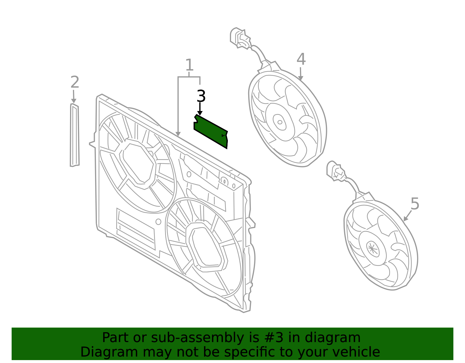 2007-2015 Audi Q7 Louver 7L0-121-223 | TascaParts.com