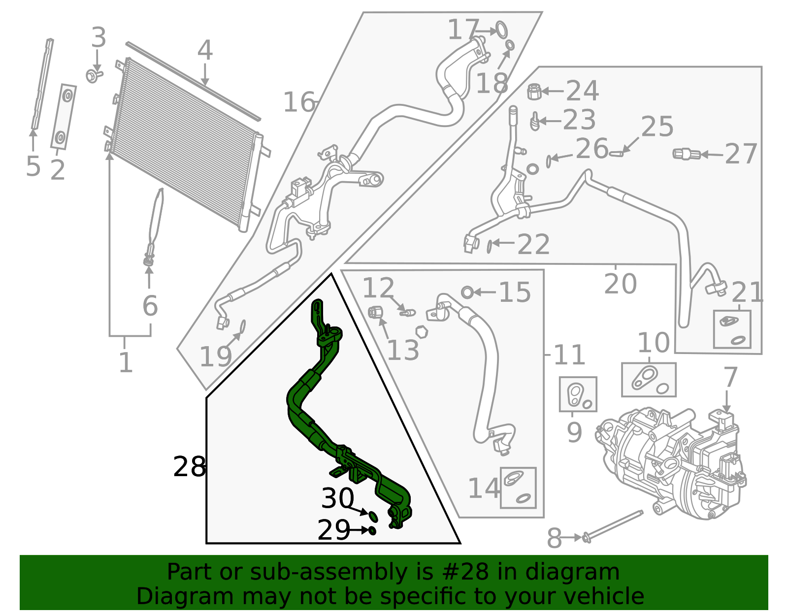 OEM Ford Discharge Line For 2021-2024 Ford F-150 - Part No. ML3Z-19972 ...