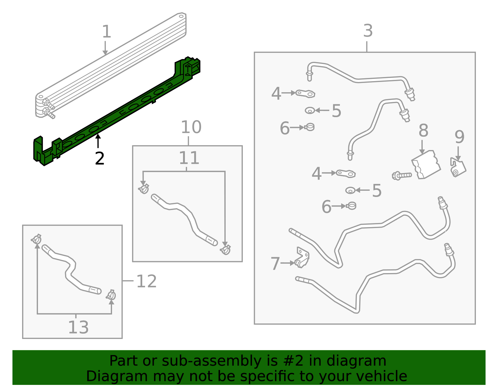 F1FZ-7B142-A - Trans Cooler Lower Bracket 2016-2018 Ford Focus | Big 3 ...
