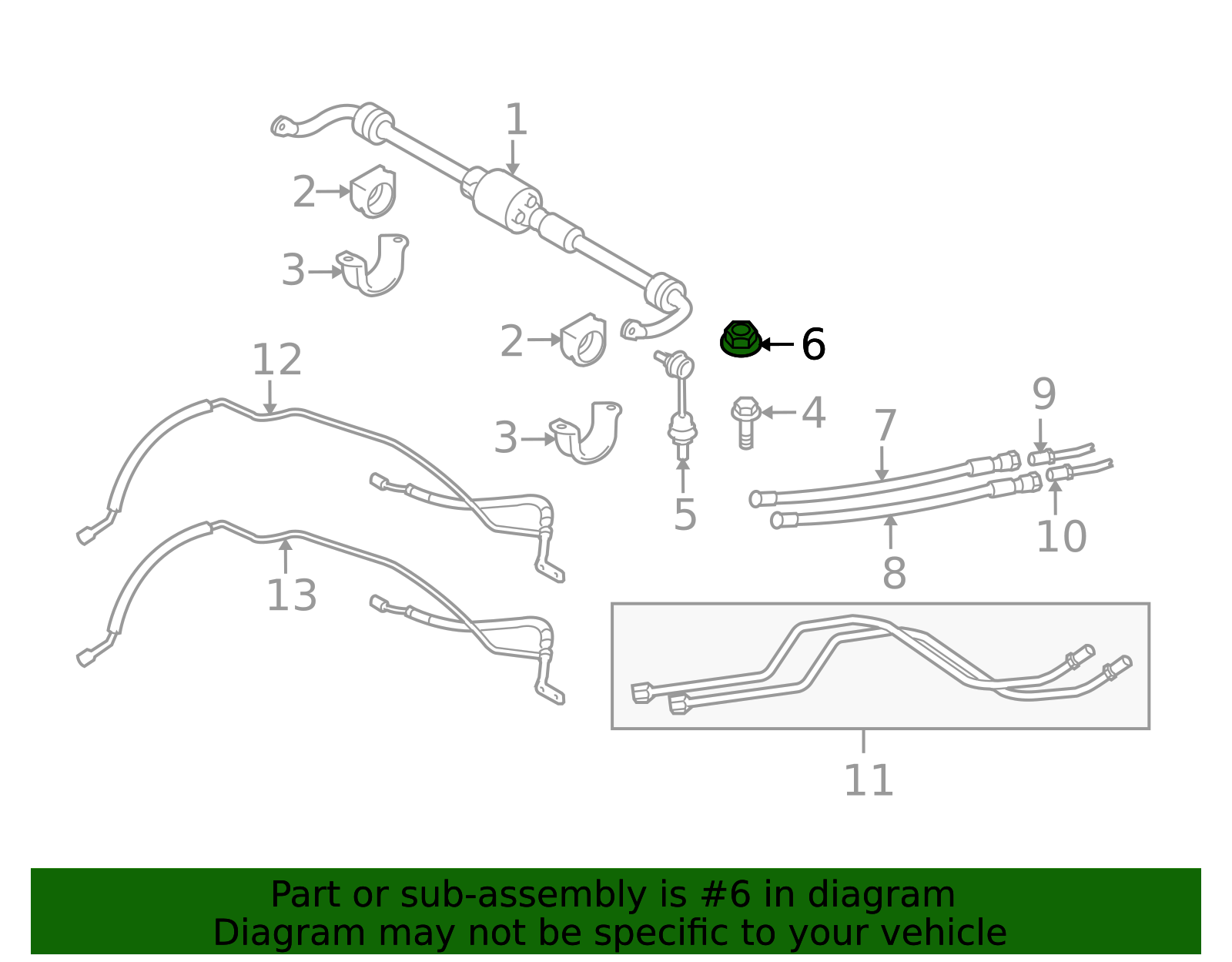 31356757707 - 2002-2012 BMW Suspension Stabilizer Bar Link Nut (31-35-6 ...