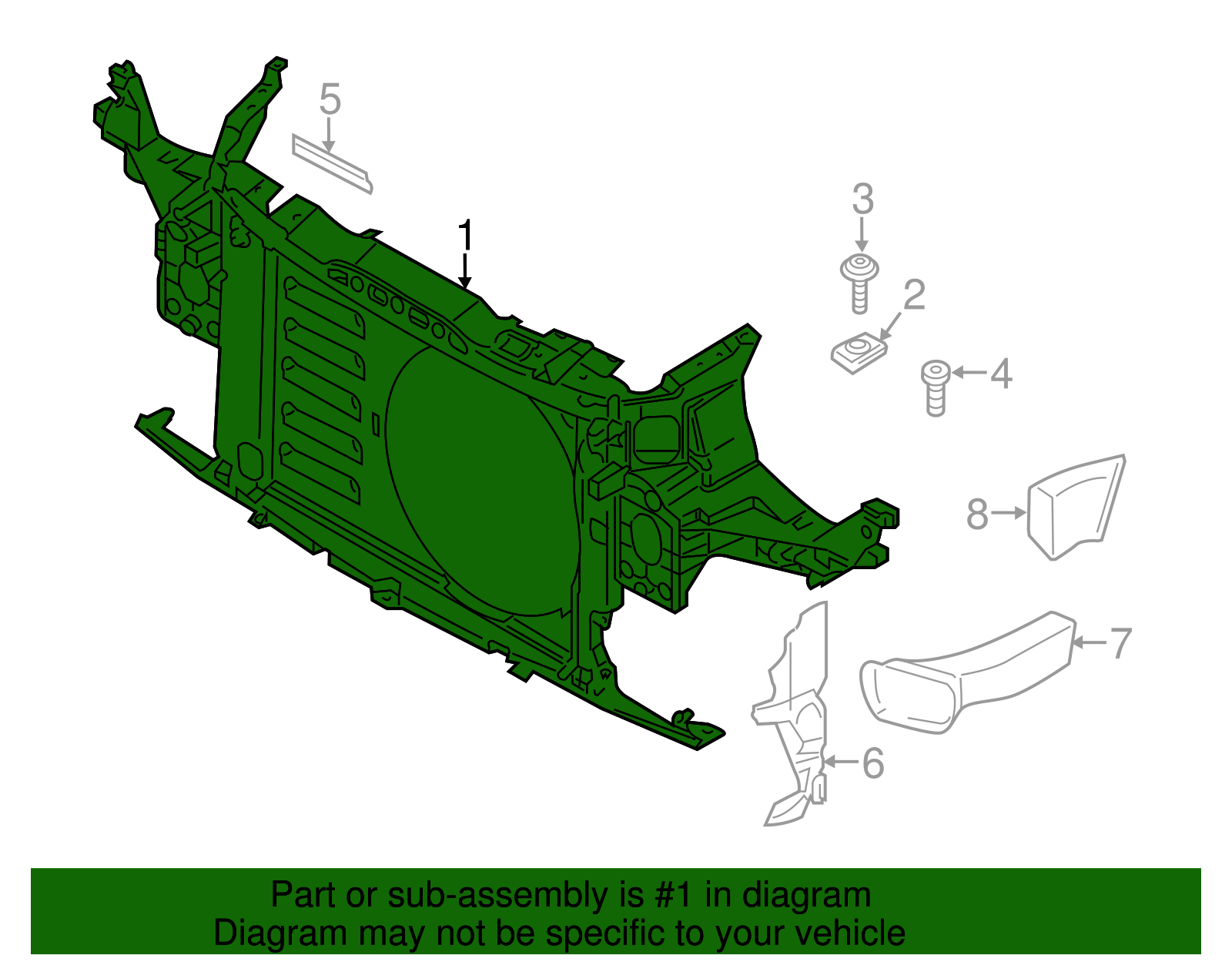 51-64-9-802-008 - Radiator Support | BMWPartsHub