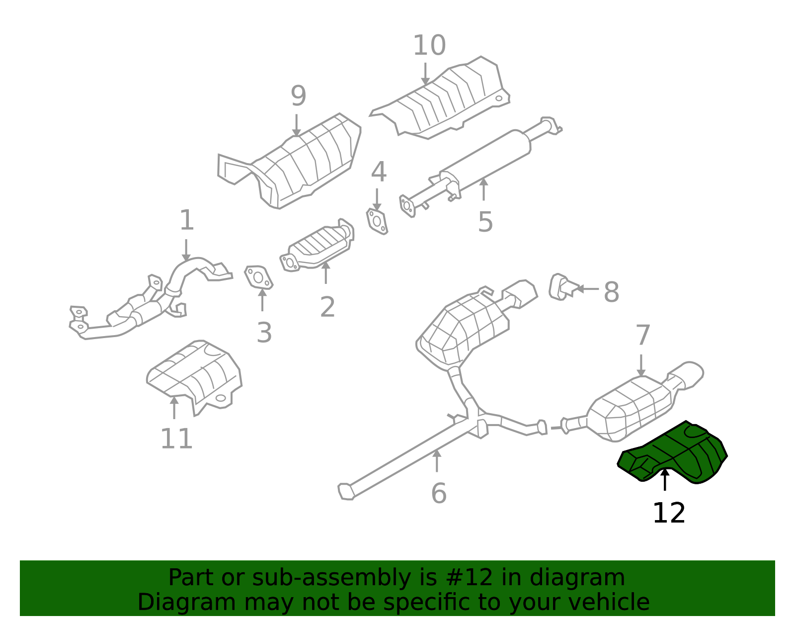 2006-2010 Hyundai Sonata Heat Shield 28793-3K000 | QuirkParts