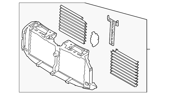 RL3Z-8475-A - Radiator Shutter Assembly 2022-2025 Ford F-150 | Ford ...