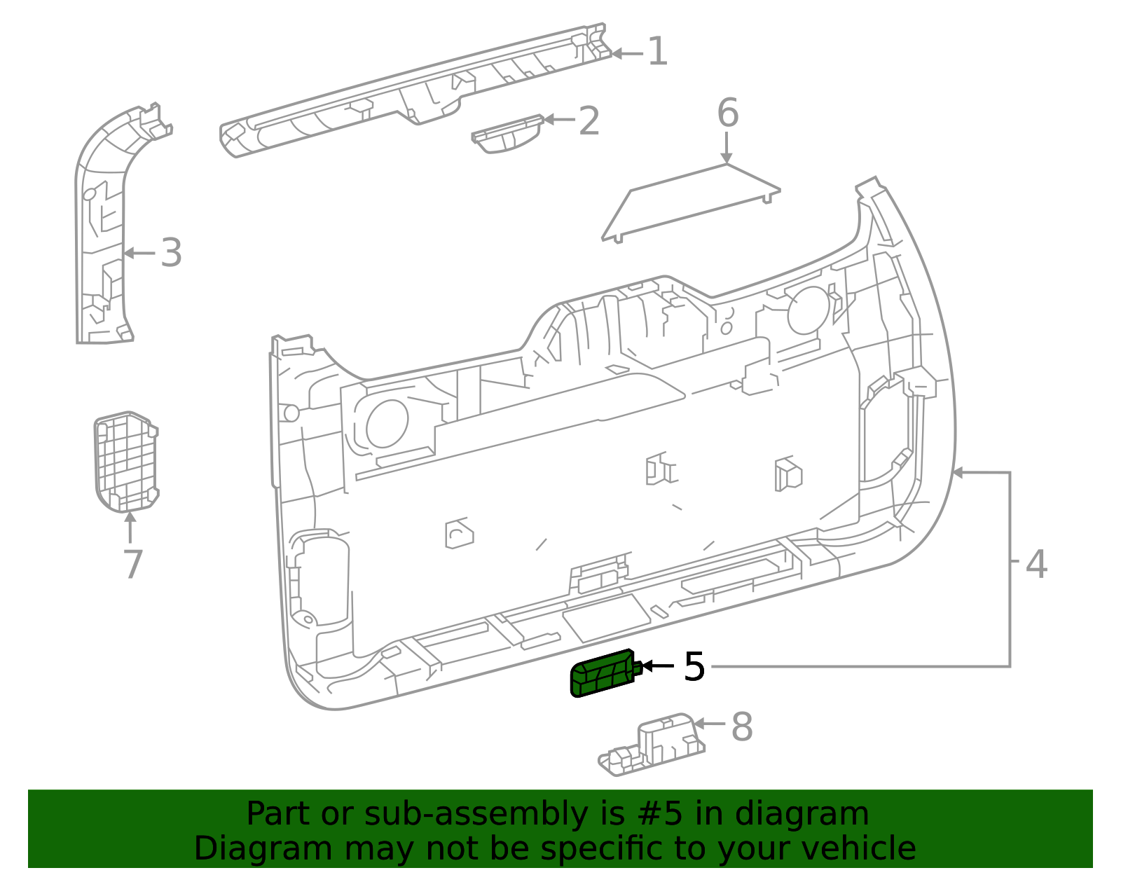 2023-2025 Toyota Sequoia Lower Trim Cover 67765-0C010-C0 | MotorMotor