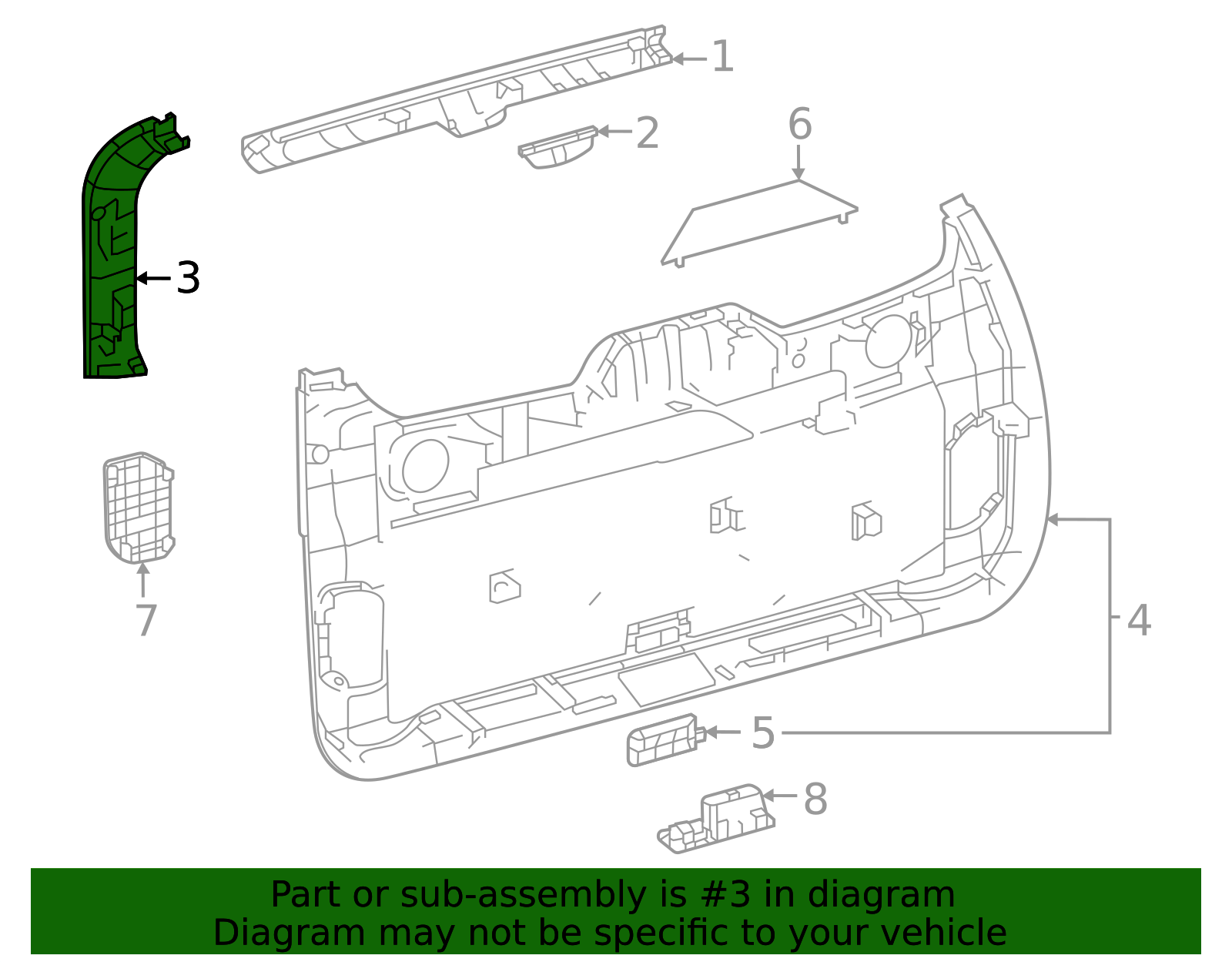 67938-0C040-C0 - High-Quality Liftgate Trim for 2023-2025 Toyota ...