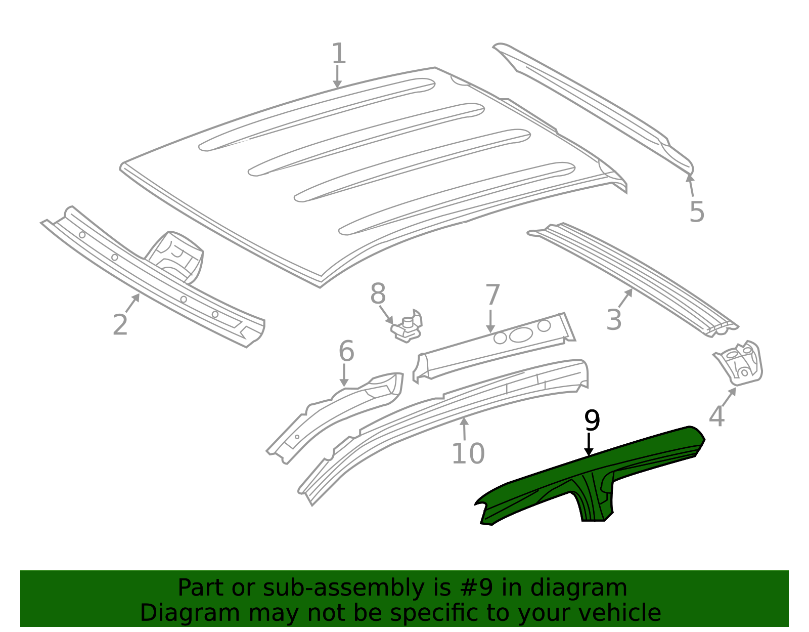 2007-2021 Toyota Tundra 2007-2021 Toyota Tundra - Roof Rail 61214-0C030 ...