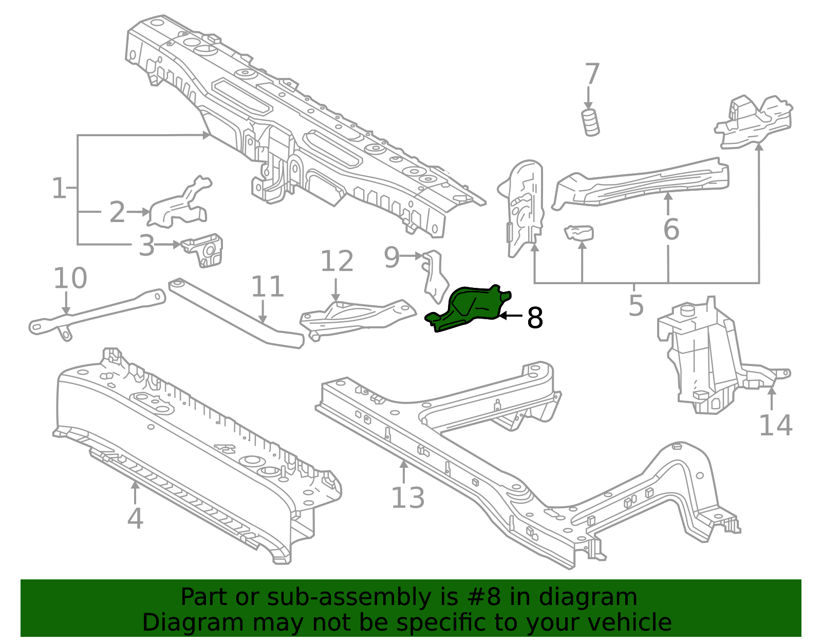 53271-46010 - High-Quality Headlight Bracket for 2023-2025 Lexus ...