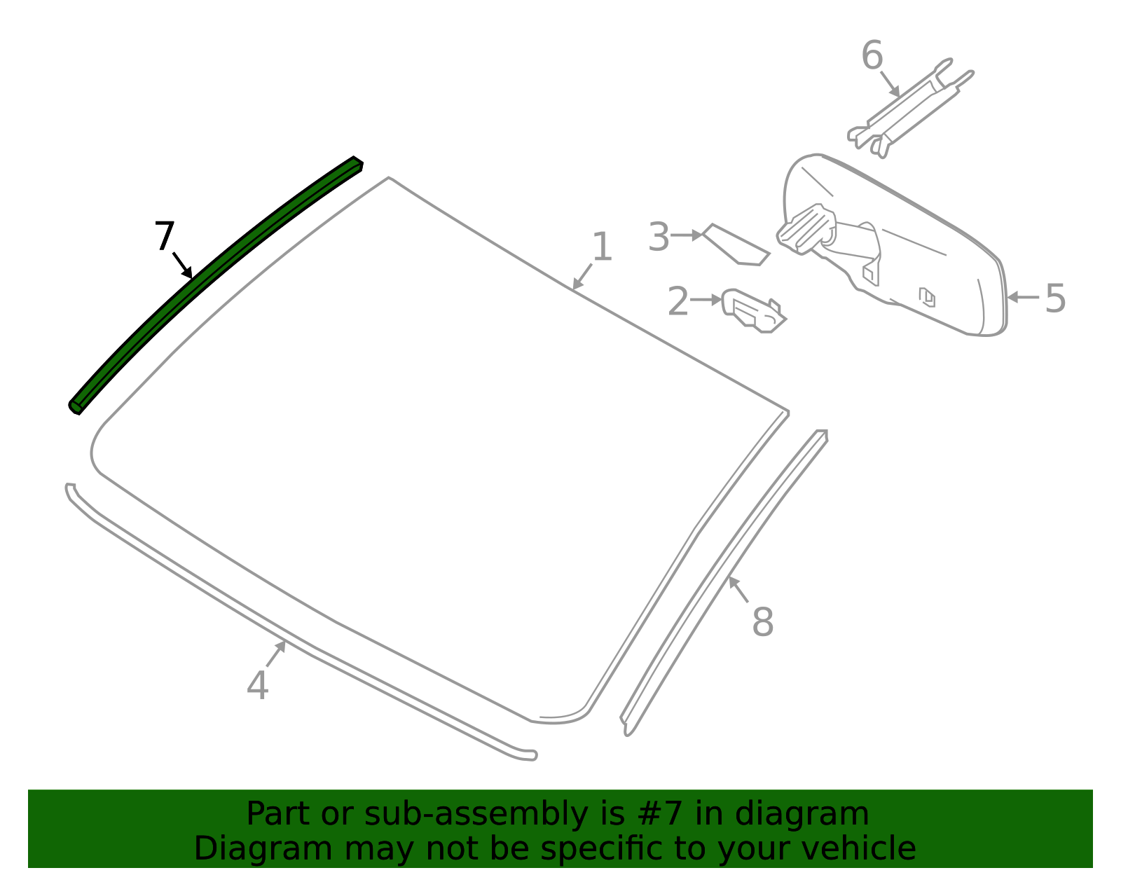 75533-04010 - Reveal Molding 2016-2023 Toyota Tacoma | National Parts ...