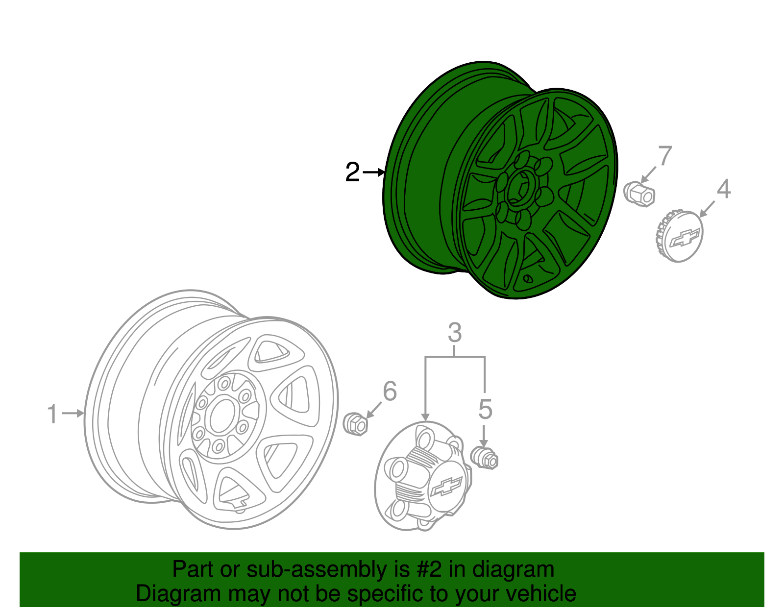 84711928 - 2014-2020 Chevrolet - F Wheel | Partners Chevy