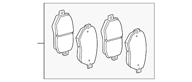 04465-30340 - Lexus Brake Pads 2006-2015 Lexus | Performance Auto Parts