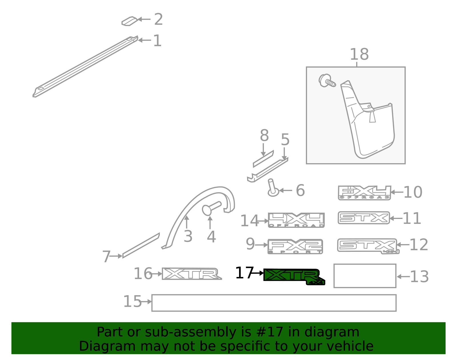 2011-2014 Ford F-150 Decal AL3Z-9925622-BA | Miracle Ford Parts