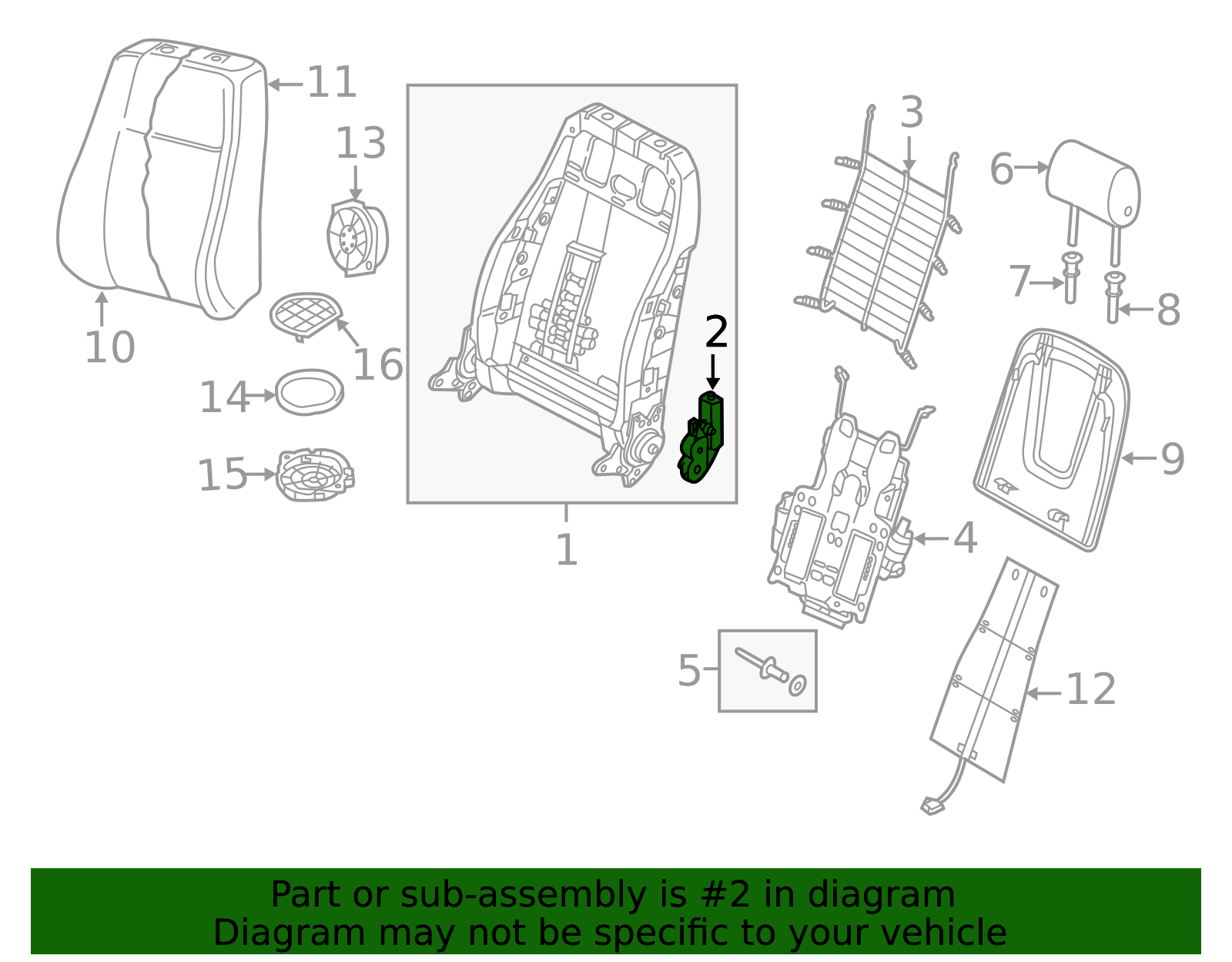 8KD-959-761-A - Adjust Motor 2011-2020 Audi | Euro Parts 4 Less