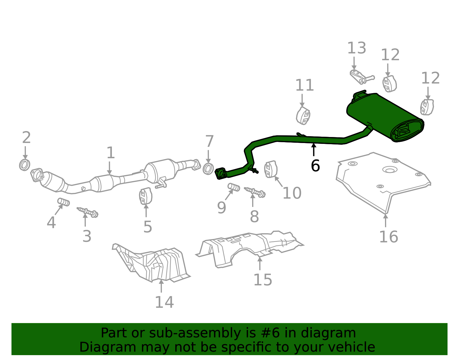 2018-2022 Toyota C-HR 2018-2022 Toyota C-HR - Muffler & Pipe 17430 ...