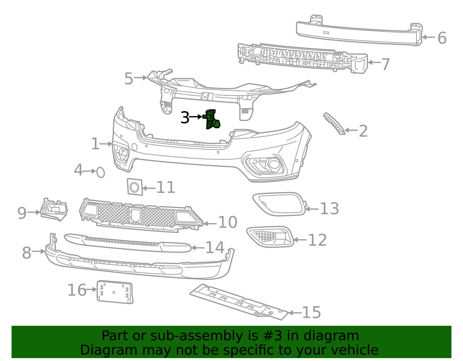68438631AB - Fascia Bracket Left - 2019 2020 Jeep Cherokee | Mopar ...