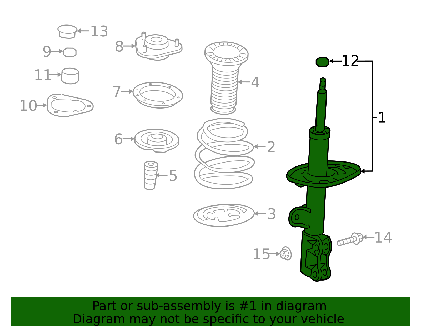 48510-09888 - Strut,Absorber Assembly Set 2013-2015 Toyota RAV4 | Norm ...