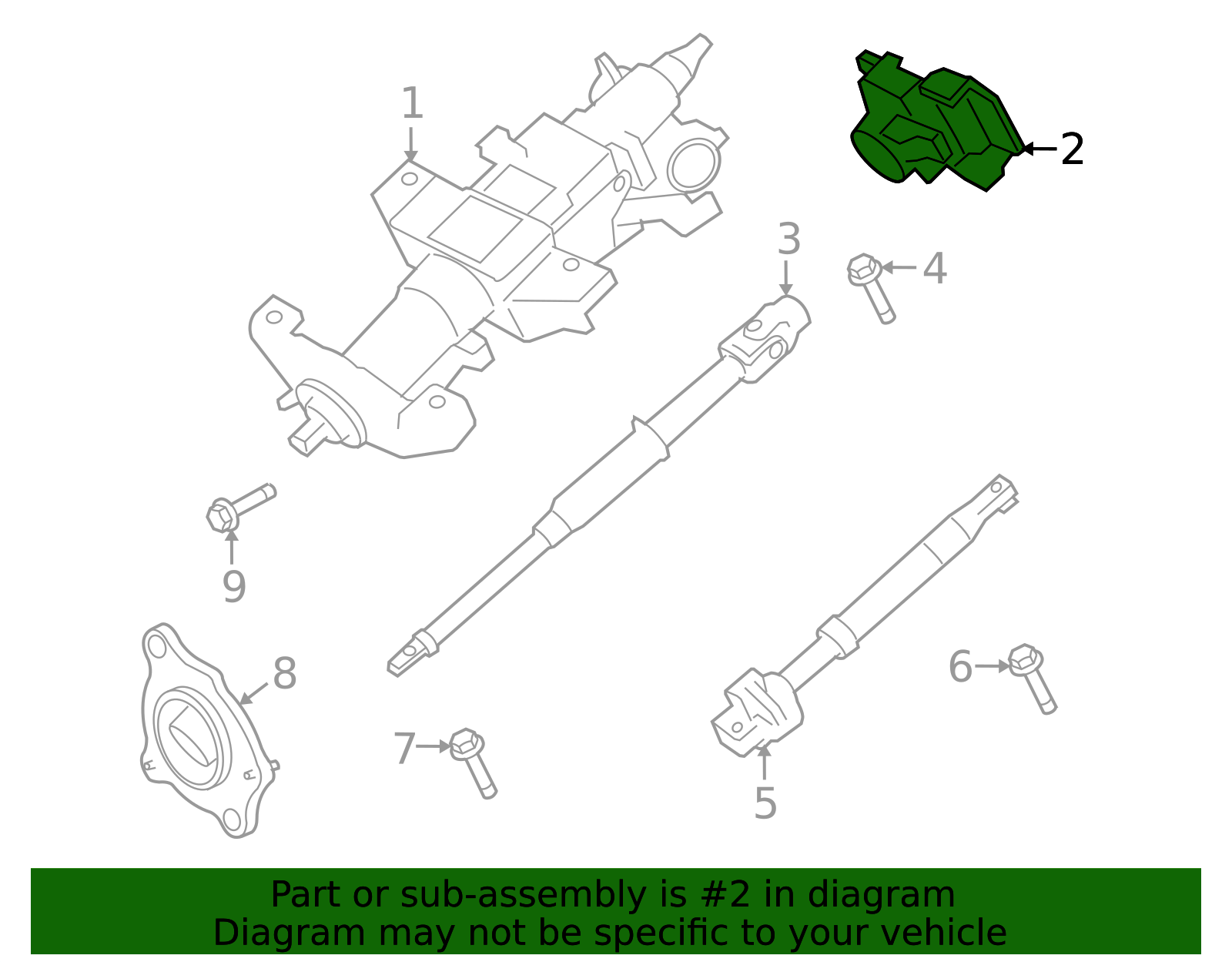 Steering Column Switch Housing | 9L3Z-3511-C | Walls' Ford Parts