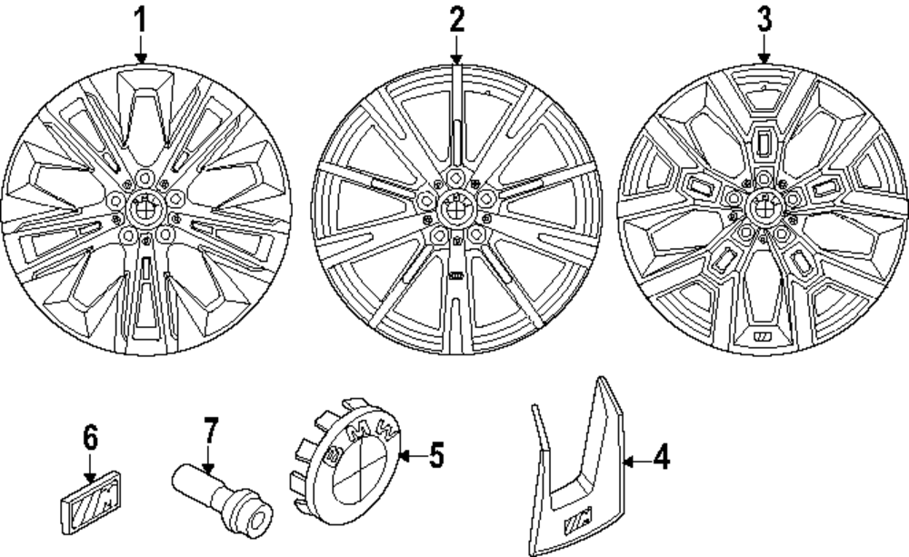 OEM BMW Wheel, Alloy Part# 36115a324e9 | BMW Parts Center