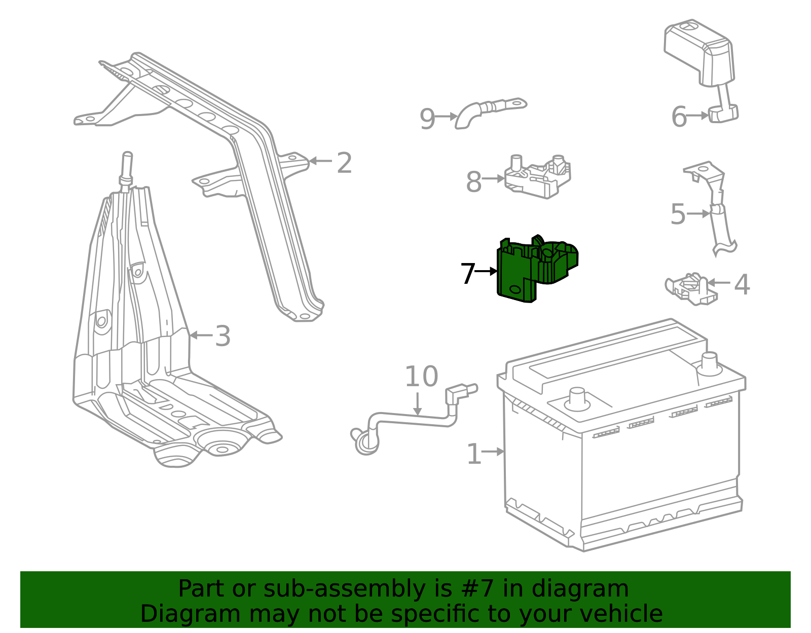 Battery Current Sensor Bracket 28859-F0070 | Toyota Parts Center