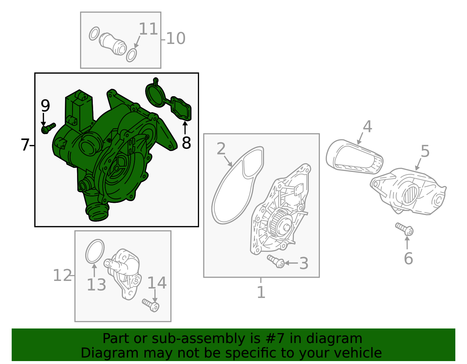 2012-2025 Audi Thermostat Housing 06L-121-111-P | OEM Parts Online