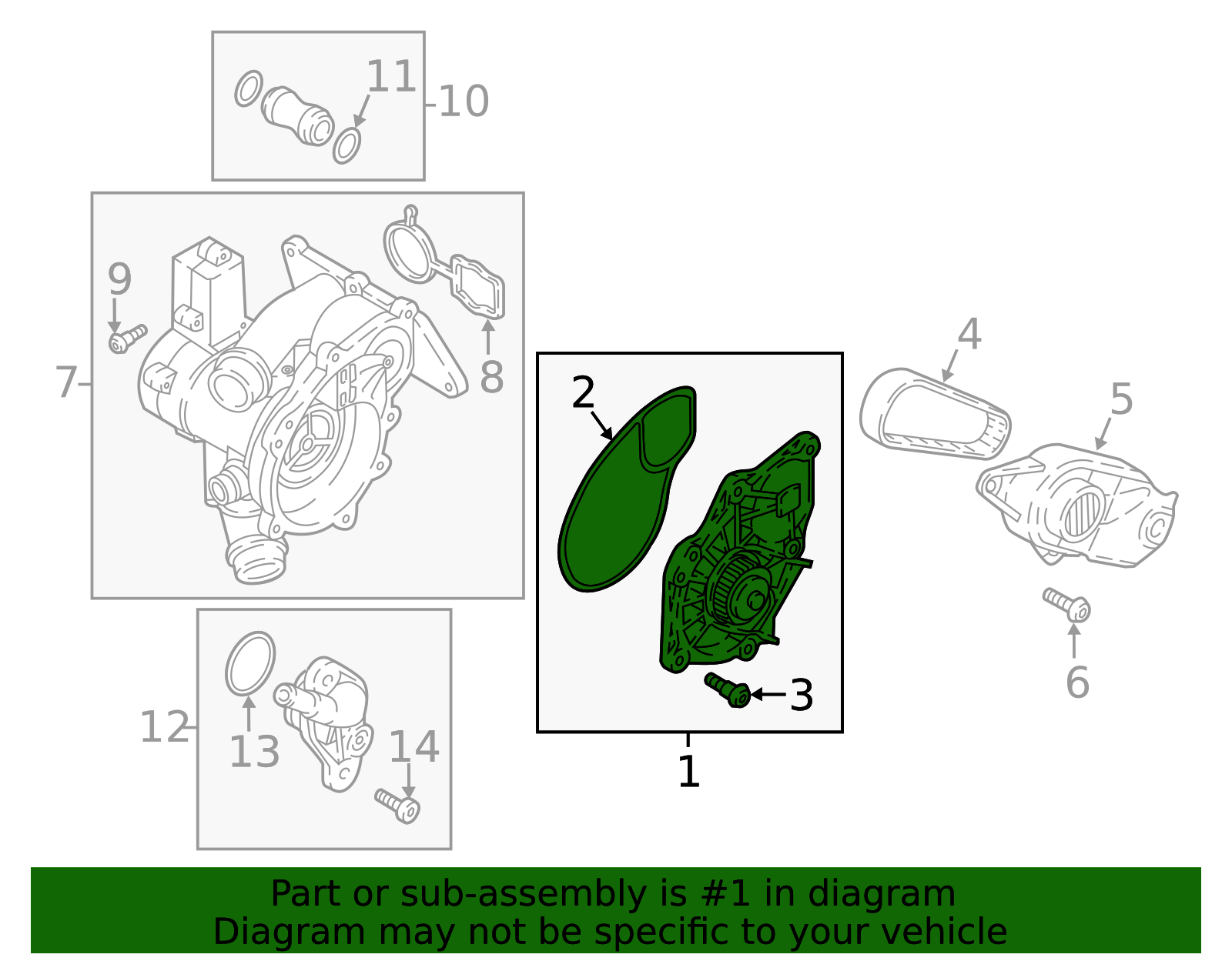 2019-2025 Audi Water Pump 06L-121-012-M | OEM Parts Online