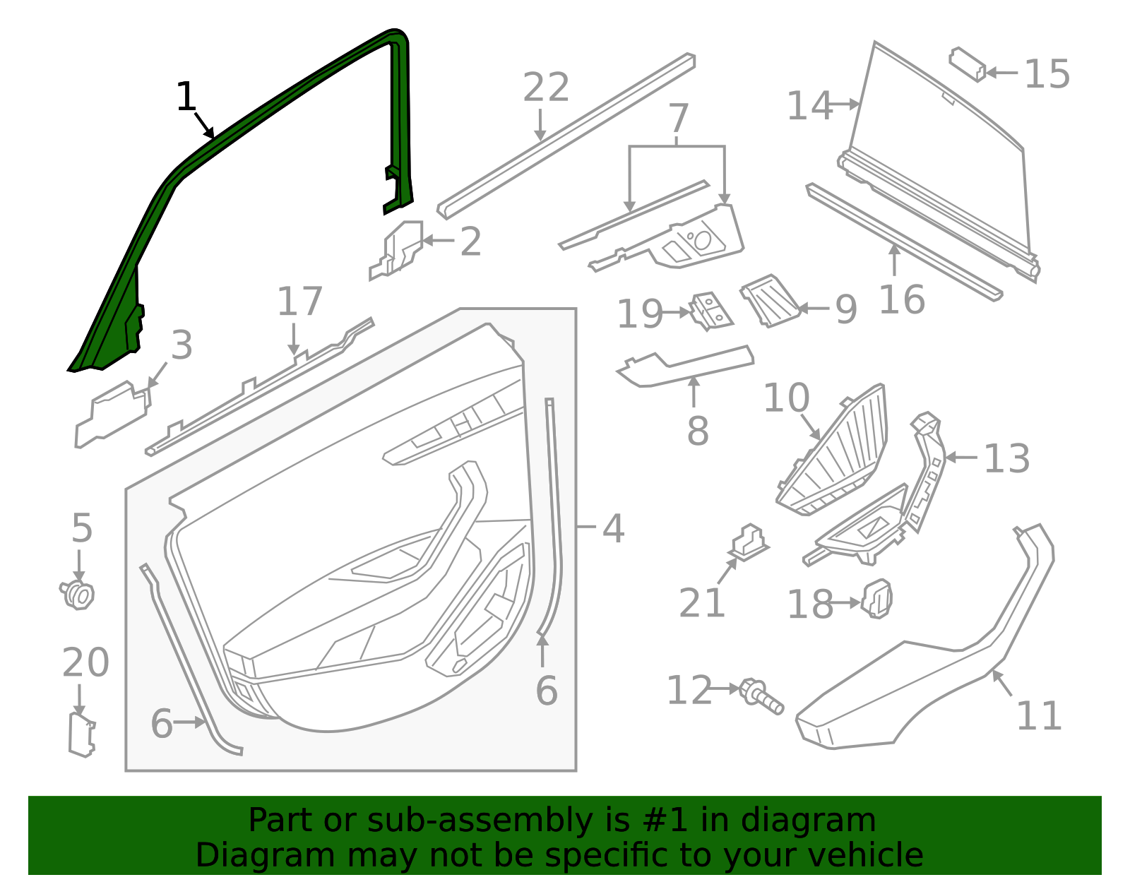 8W9-867-672-A-4PK - Window Molding 2017-2025 Audi A4 allroad | Audi OEM ...