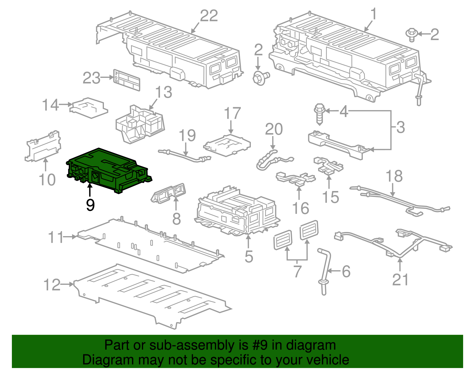 2012-2016 GM Battery Energy Control Module 24279536 | Shop Matick Buick GMC