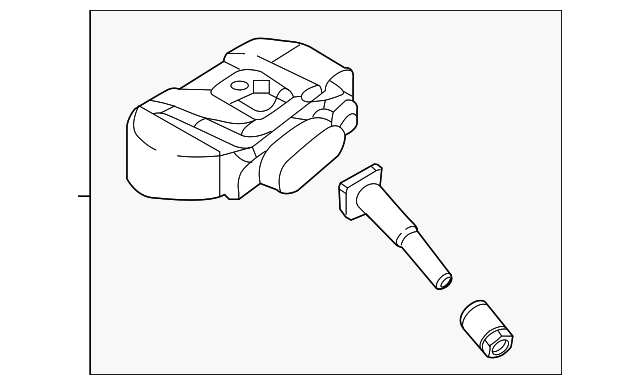 52933-D9100 - Tire Pressure Monitoring System (TPMS) Sensor 2017-2022 ...
