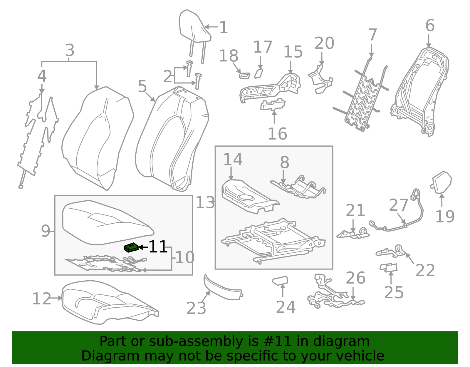 2013-2025 Toyota Seat Heater Control Module 87501-07010 | Toyota Parts ...
