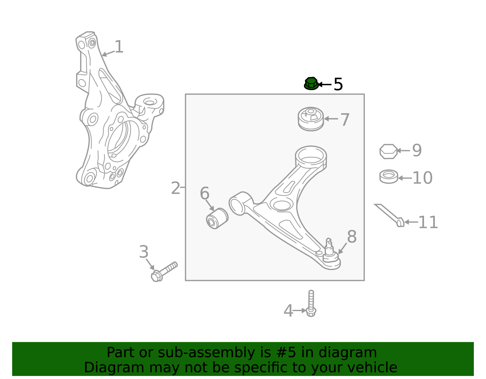 62618-17000 - Lower Control Arm Nut 2010-2025 Kia | Kia.Parts Store