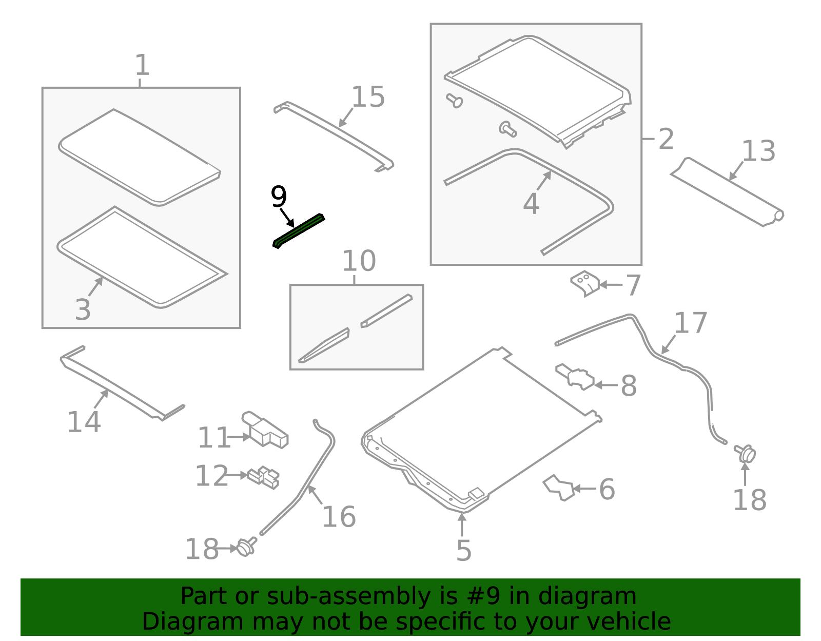 2014-2025 Nissan Guide Assembly 91358-4BA0A | Nissan Parts Central