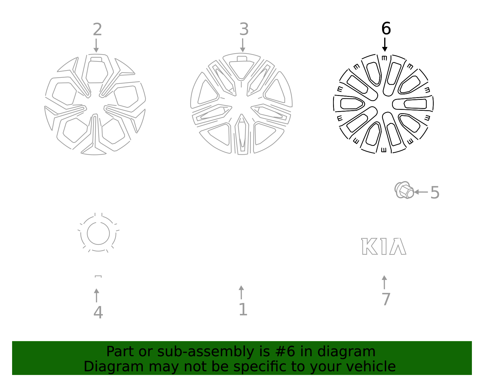 52970-M7050 - Wheel Cover 2022-2024 Kia Forte | Kia.Parts Store