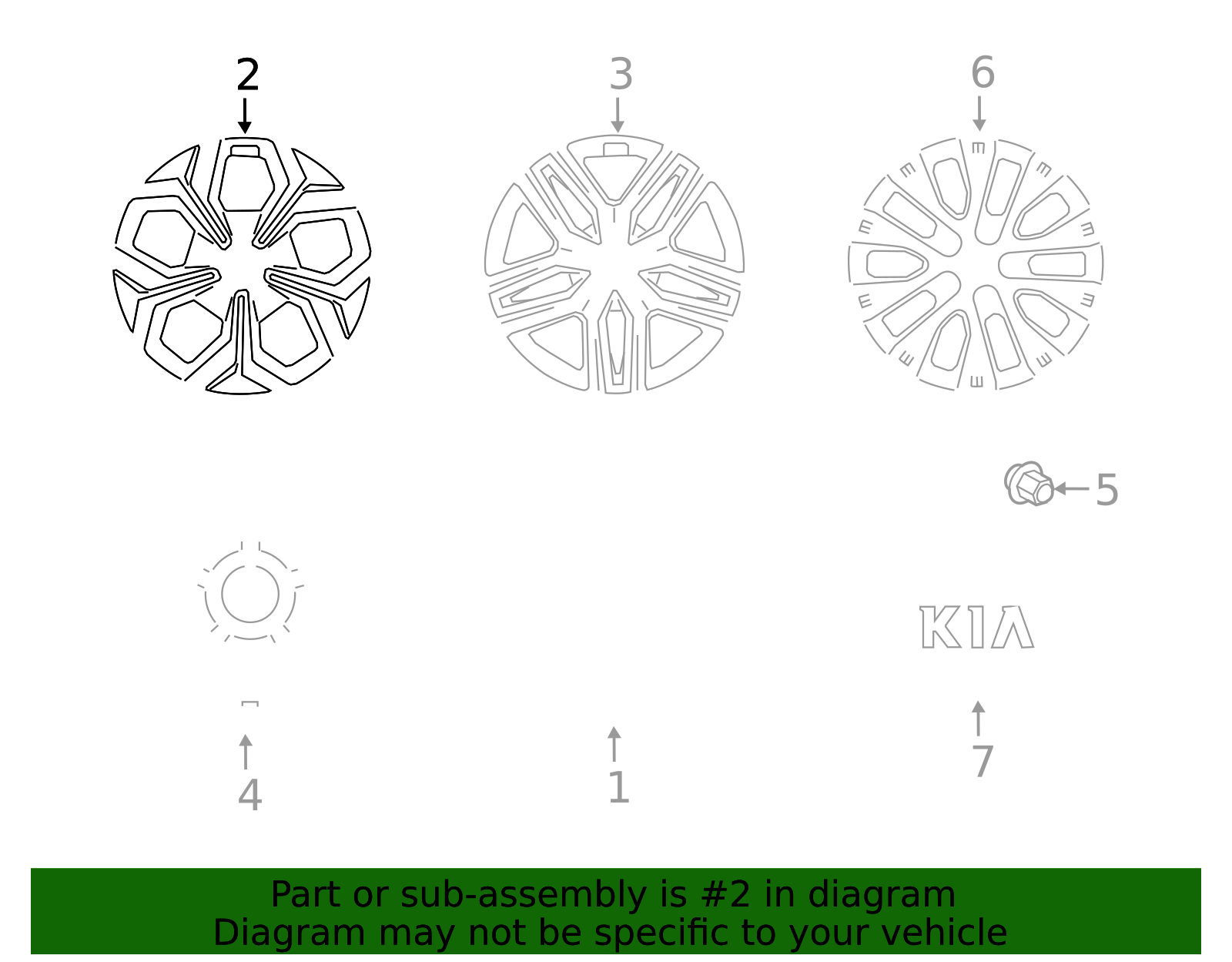 2022-2024 Kia Forte Wheel, Alloy 52910-M7700 | OEM Parts Online