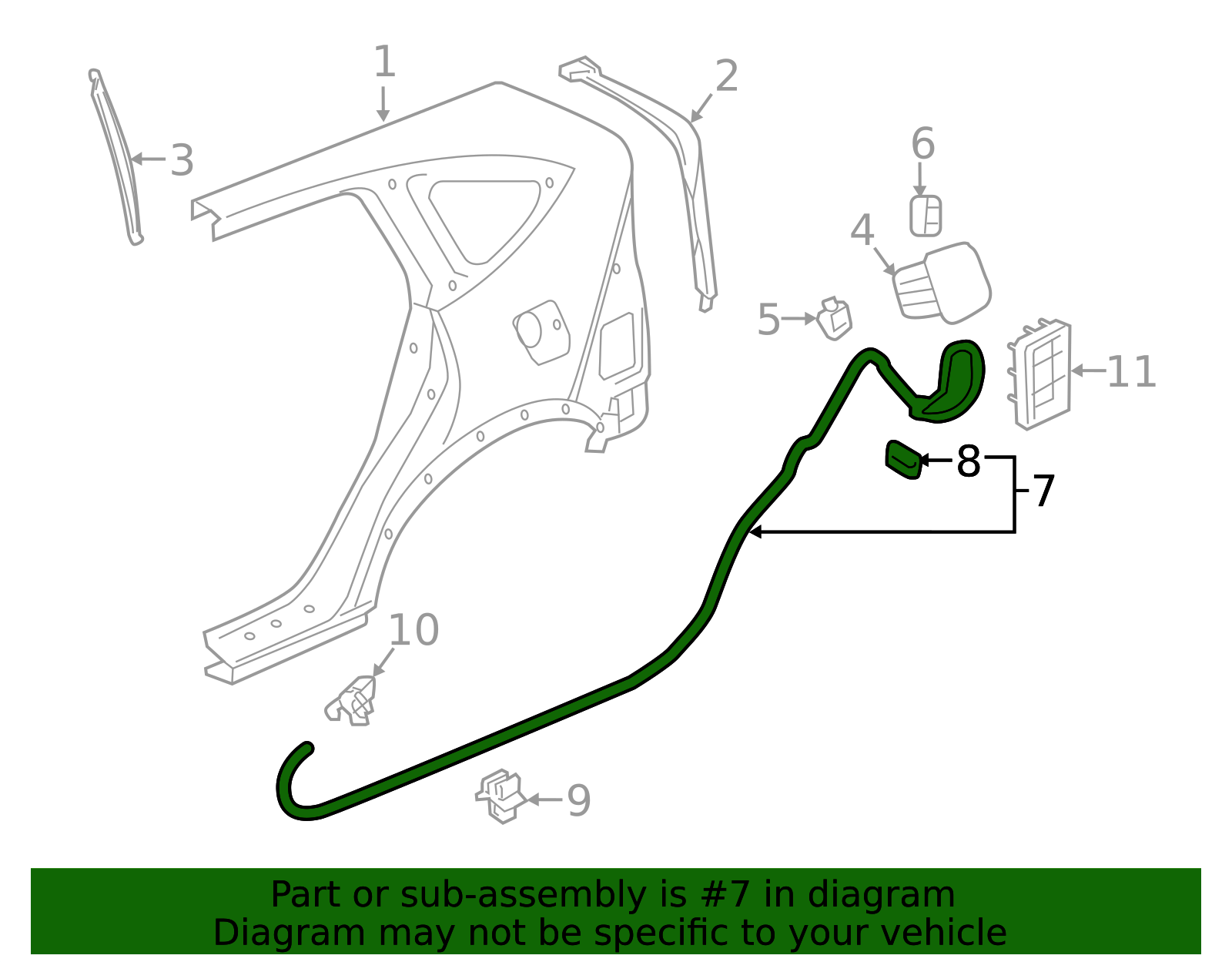 74411-T0A-A01 - Cable Fuel Lid Opener - 2012-2015 Honda CR-V | Honda ...