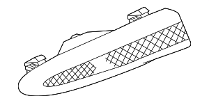 2008-2009 Jaguar Side Reflector C2C35382 | Jaguar Hartford Parts