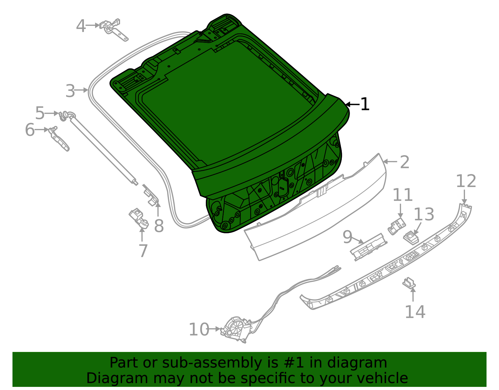 41009491559 - 2020-2025 BMW X6 Lift Gate (41-00-9-491-559) | BMW of ...