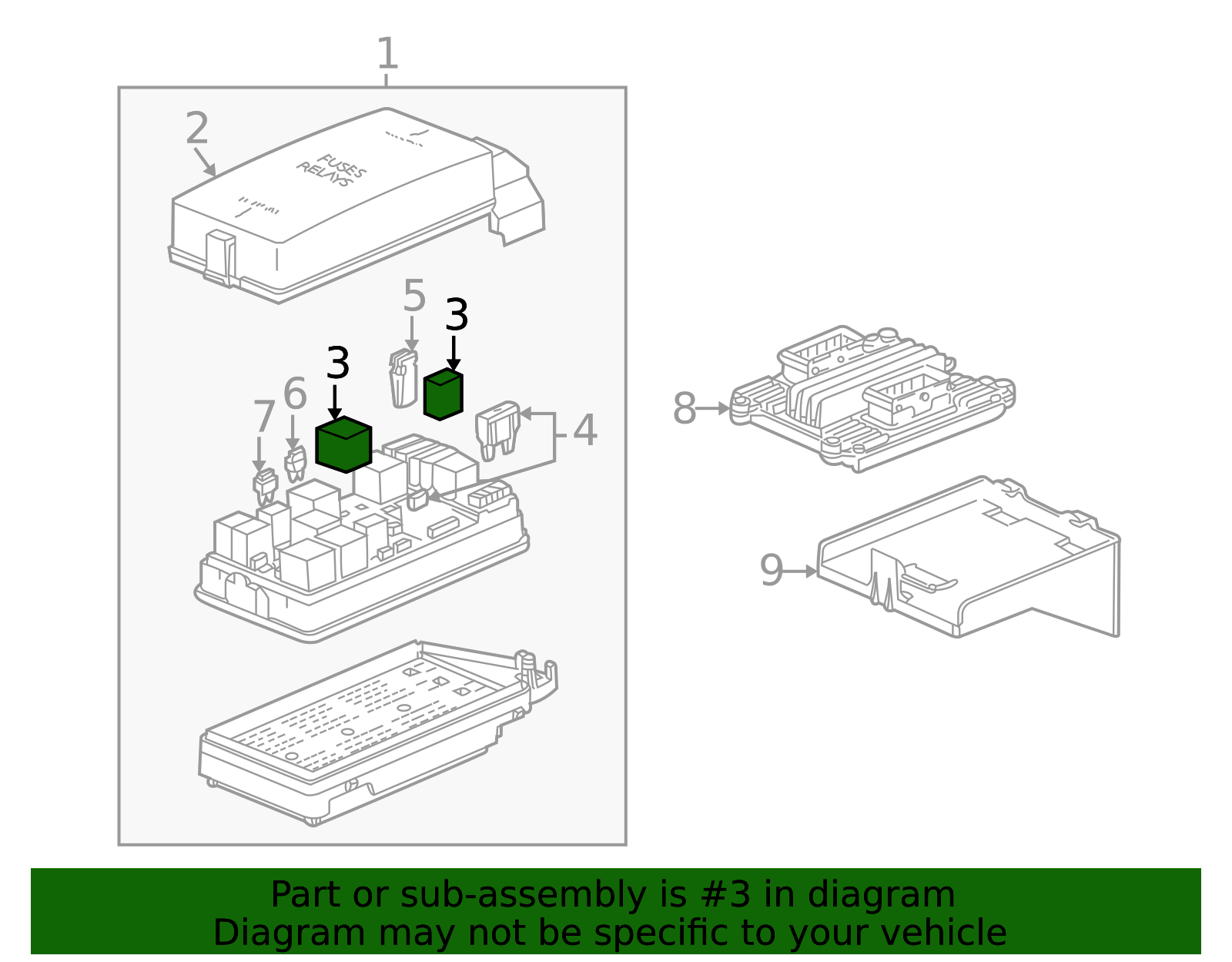 A/C Cmpr Relay (Replaces Part Numbers 15328864 and 12177236) 13503102 ...